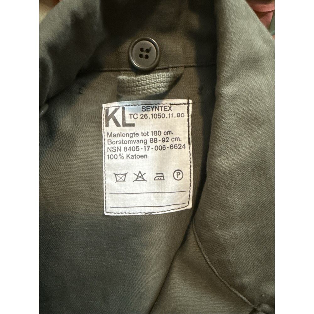 Vintage Belgian Army Field Jacket Seyntex KL 100% Cot… - Gem